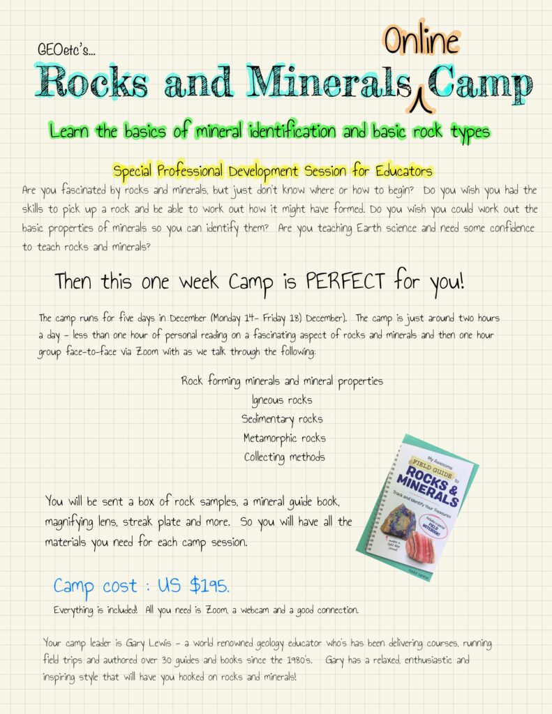 Rocks and Minerals Camp - GEOetc